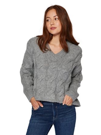 Mavi V Neck Sweater; Grey Melange