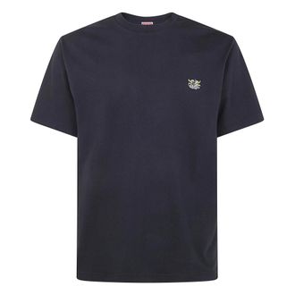 Kenzo Homme, Tops, Noir, Taille: XL T-shirt classique Gots Tigre Sauvage