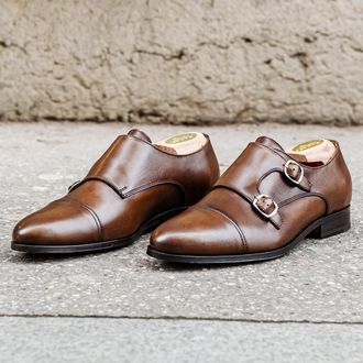 Bexley Chewton - Boucle homme marron patin&eacute;