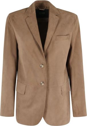 Seventy Femme, Vestes, Brun, Taille: 38 FR Giacca Camoscio