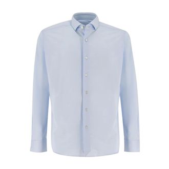 Xacus Homme, Chemises, Bleu, Taille: XL Chemise &agrave; Col Fran&ccedil;ais Raffin&eacute; avec Boutons en Nacre