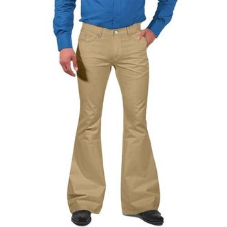 Generic Pantalon des ann&eacute;es 70 pour homme - Pantalon en jean pour homme - Pantalon en jean pour homme - Pantalon en jean pour lext&eacute;rieur et la maison, kaki, X