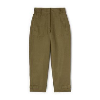 Motivi Leinenmischung Hose - - Trousers - Damen - Gr&uuml;n - 2XS