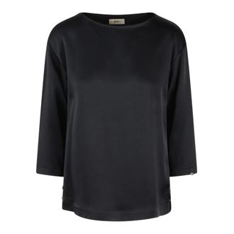 Herno Elegante Bluse aus Viskose-Mix - - Blouses & Shirts - Damen - Schwarzk - S