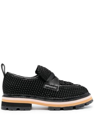 Ash mocassins Genial en cuir - Noir