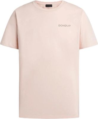 Dondup Homme, Tops, Rose, Taille: XL T-Shirt &agrave; Col Rond