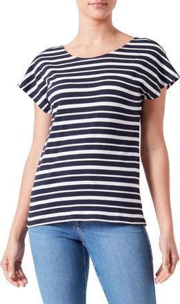 Only T-Shirt Damen, Night Sky/Stripes:Cloud Dancer (Ella), S