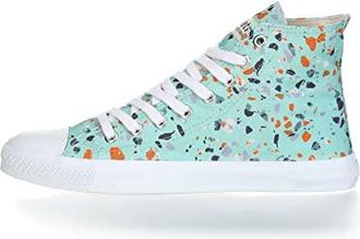 Ethletic Mixte Fair Trainer Cap Hi Cut Collection 18 Basket, Terrazzo Spearmint Just White, 41 EU