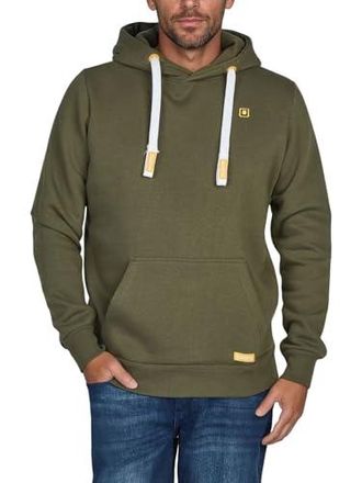 Riverso Linus - Sweat &agrave; Capuche pour Homme avec Poches Kangourou, Regular Fit, uni, 80% Coton, Gris, Marron, Vert, Rouge, Bleu, Noir, S M, L, XL, 2XL, 3XL, 4X
