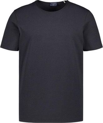 Olymp Herren T-Shirt schwarz Baumwoll-Stretch