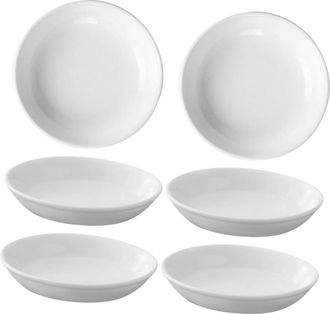 DOITOOL 6 St&uuml;ck Runde Keramische Ersatzschalen Vielseitige Wachsschmelzschalen Hitzebest&auml;ndige Duftkerzenuntersetzer Sp&uuml;lmaschinenfest f&uuml;r Aroma&ouml;l w&auml;rmer und 