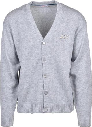 Sun 68 Homme, Pulls, Gris, Taille: XL Cardigan Bottoni