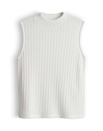 someday Sweatshirt Usodie mit Stehkragen &Auml;rmellos mit Stehkragen, zart transparent