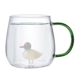 Generic Tiertrinkbecher - 380 ml Borosilikatglas- -Kaffeebecher | Transparente, hitzebest&auml;ndige Glasbecher f&uuml;r kalte und hei&szlig;e Getr&auml;nke | Tragbare Cartoon-Tas