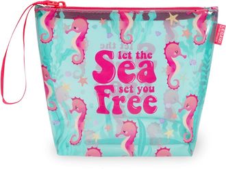 Legami Damen Pochette Mare Strandtasche, Seahorse
