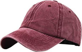 Generic Casquette de baseball simple avec visi&egrave;re, petits pains, camionneurs, casquette de queue de cheval unisexe, casquettes de baseball en d&eacute;sordre pour fe