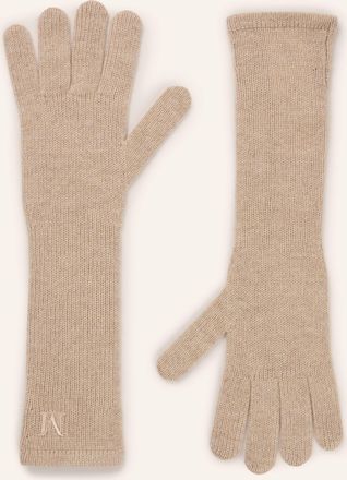 Max Mara Handschuhe Mmjock Aus Cashmere beige