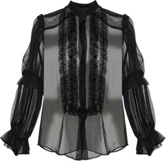 Comme Des Gar&ccedil;ons Transparentes Hemd - - Blouses & Shirts - Damen - Schwarzk - S