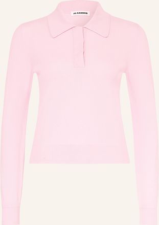 Jil Sander Strick-Poloshirt pink