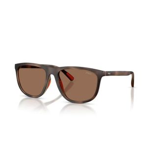 Polo Ralph Lauren Homme, Accessoires, Brun, Taille: 57 MM Lunettes de soleil carr&eacute;es