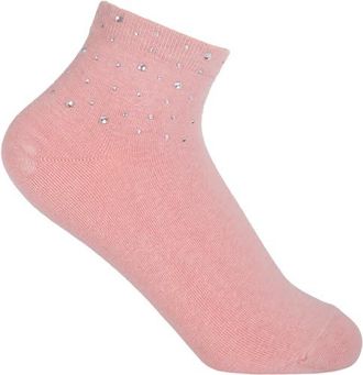 styleBREAKER Chaussettes pour femmes avec application de strass à la taille, taille 35-41 EU / 5-9 US / 4-7 UK, chaussettes avec pierres brillantes 08030014, coule