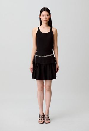Claudie Pierlot Strickkleid mit Kreuztr&auml;gern