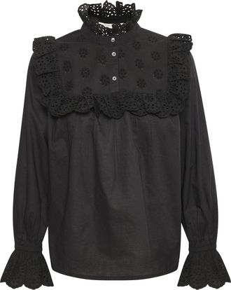 Part Two Part Two Damen Nileapw Sh Feminine Silhouette Long Sleeve Bluse, Schwarz, 38