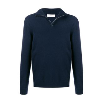 Pringle Of Scotland Merino Half Zip Sweater - - Knitwear - Herren - Blau - S
