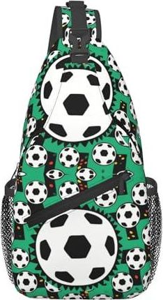 Generic Antivol Sacoche Port&eacute; &eacute;paule Art du football sportif Sling Sac &agrave; Bandouli&egrave;re Mode Sling Sac &agrave; Dos pour &eacute;cole Homme Voyage