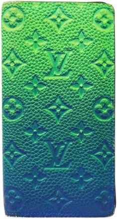Louis Vuitton Portefeuille long (bi-pli) Pre-owned - Homme - Pre-owned - Vert - Taille: ONE Size