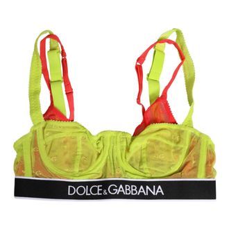 Dolce & Gabbana Femme, Sous-v&ecirc;tements, Jaune, Taille: 38 FR Soutien-gorge balconnet