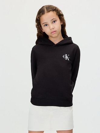 Calvin Klein L&auml;ssiger Hoodie F&uuml;r Kinder - Ck Black - Gender-inclusive Kinder - 4