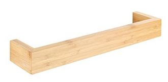 WENKO Porte Serviettes Mural Bambusa | Barre Porte-Serviettes 40 cm | Fixation incluses | Qualité Haut de Gamme | Accessoire Salle de Bain | Bois de Bambou 