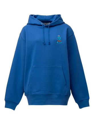 Anrealage hoodie AZ Doraemon &agrave; logo imprim&eacute; - Bleu