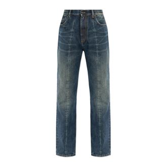 Versace Homme, Jeans, Bleu, Taille: W33 Jean &agrave; effet vieilli