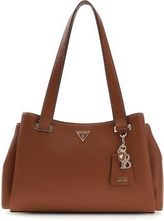 Guess sac &agrave; &eacute;paule Evie Girlfriend Carryall Cognac brun