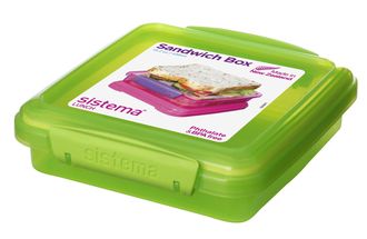 Sistema Sandwichbox 450ml. In der Farbe :pink, gr&uuml;n, blau Lunch
