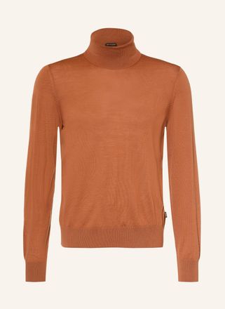 HUGO BOSS Rollkragenpullover Musso rot