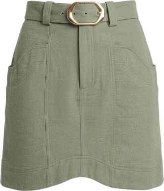Acler Femme, Jupes, Vert, Taille: 40 FR Dunstan Cotton Mini Skirt