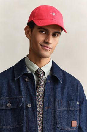 GANT Herren Shield Cap aus Baumwolltwill (ONE SIZE) ROSE Rot