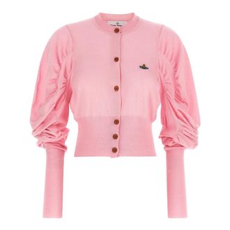 Vivienne Westwood Femme, Pulls, Rose, Taille: 40 FR Eli Cropped Cardigan