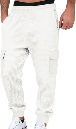 Generic Pantalon de travail pour homme, pantalon de jogging pour homme, pantalon cargo &agrave; bas ferm&eacute;, pantalon de travail ample, pantalon de surv&ecirc;tement de coul