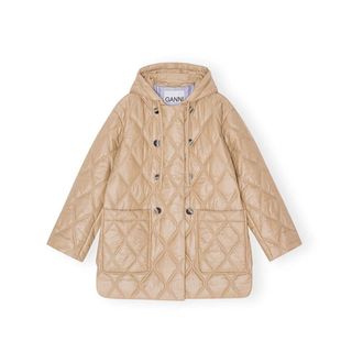 Ganni Femme, Vestes, Beige, Taille: 40 FR Manteaux