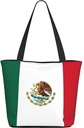 AOOEDM Drapeau mexicain (2) sac &agrave; provisions pour femme 13 x 11 x 7 pouces. Le cadeau parfait pour la Saint-Valentin. Cest de la Saint-Valentin pour maman, f