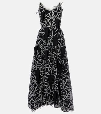 Maticevski Robe longue Axis à ornements