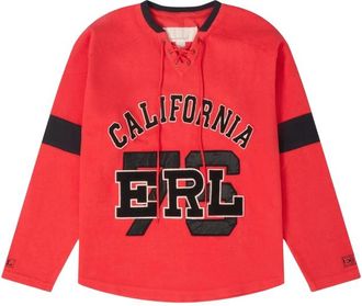 ERL Lace-up Logo-embroidered Sweater