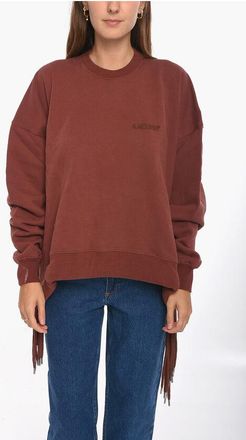 AMBUSH Brushed-cotton MULTICORD Crewneck Sweatshirt with Logo embro size Xs