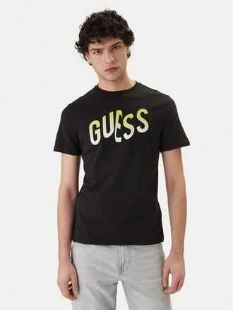 Guess T-Shirt F6GI02 J1314 Schwarz Slim Fit