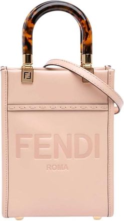 Fendi Sac bandouli&egrave;re Roma Pre-owned en cuir emboss&eacute; - Femme - Pre-owned - Rose - Taille: ONE Size