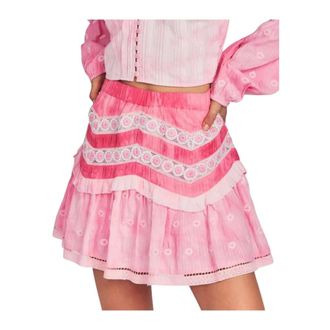 LoveShackFancy Loveshackfancy, Damen, R&ouml;cke, Rosa, MGr&ouml;&szlig;e